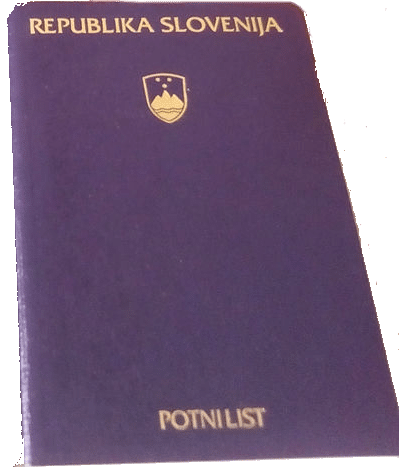 Potni list - Regula RS